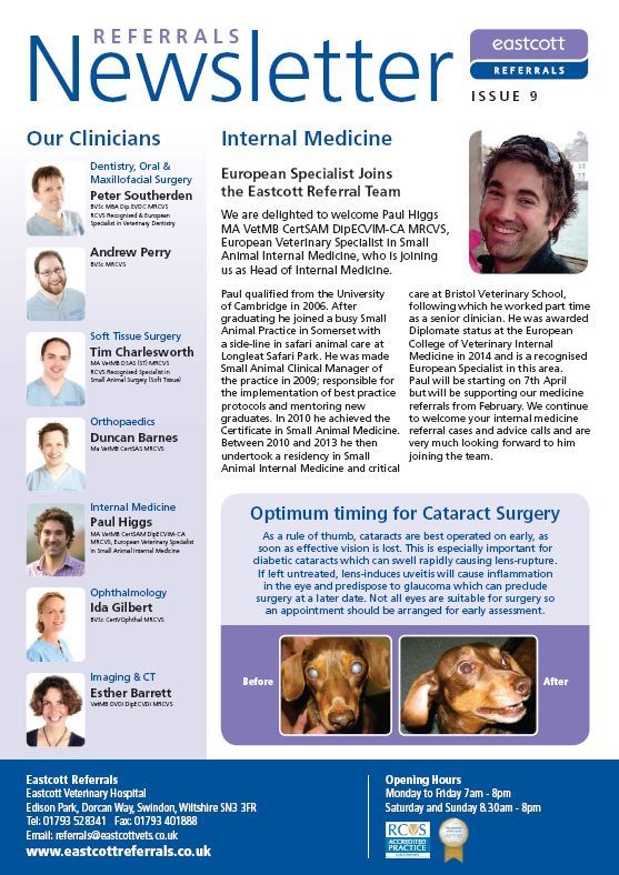 Winter 2015 Newsletter | News | Eastcott Referral